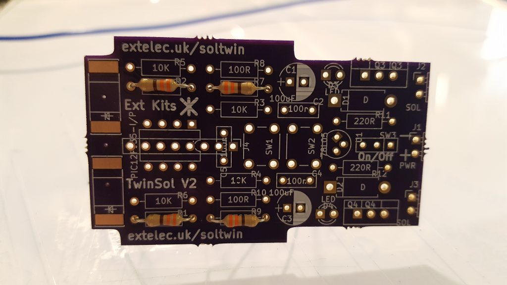 Solenoid Engine Twin - PCB construction - Extreme Kits