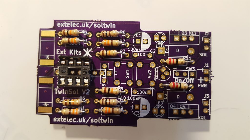 Solenoid Engine Twin - PCB construction - Extreme Kits