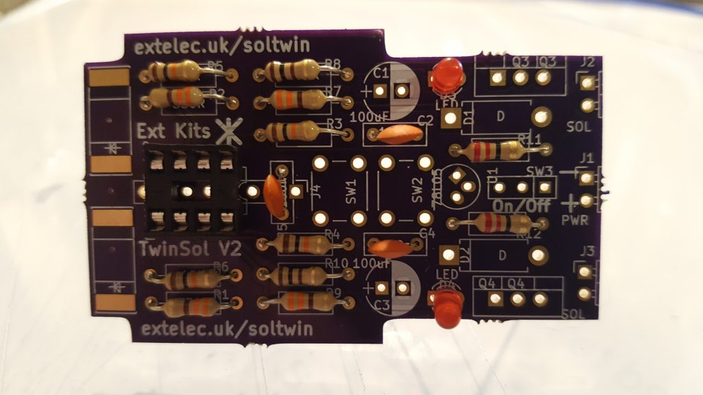 Solenoid Engine Twin - PCB construction - Extreme Kits