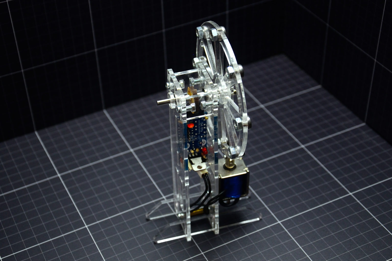 Solenoid Engine single, a complete solenoid engine made from acrylic