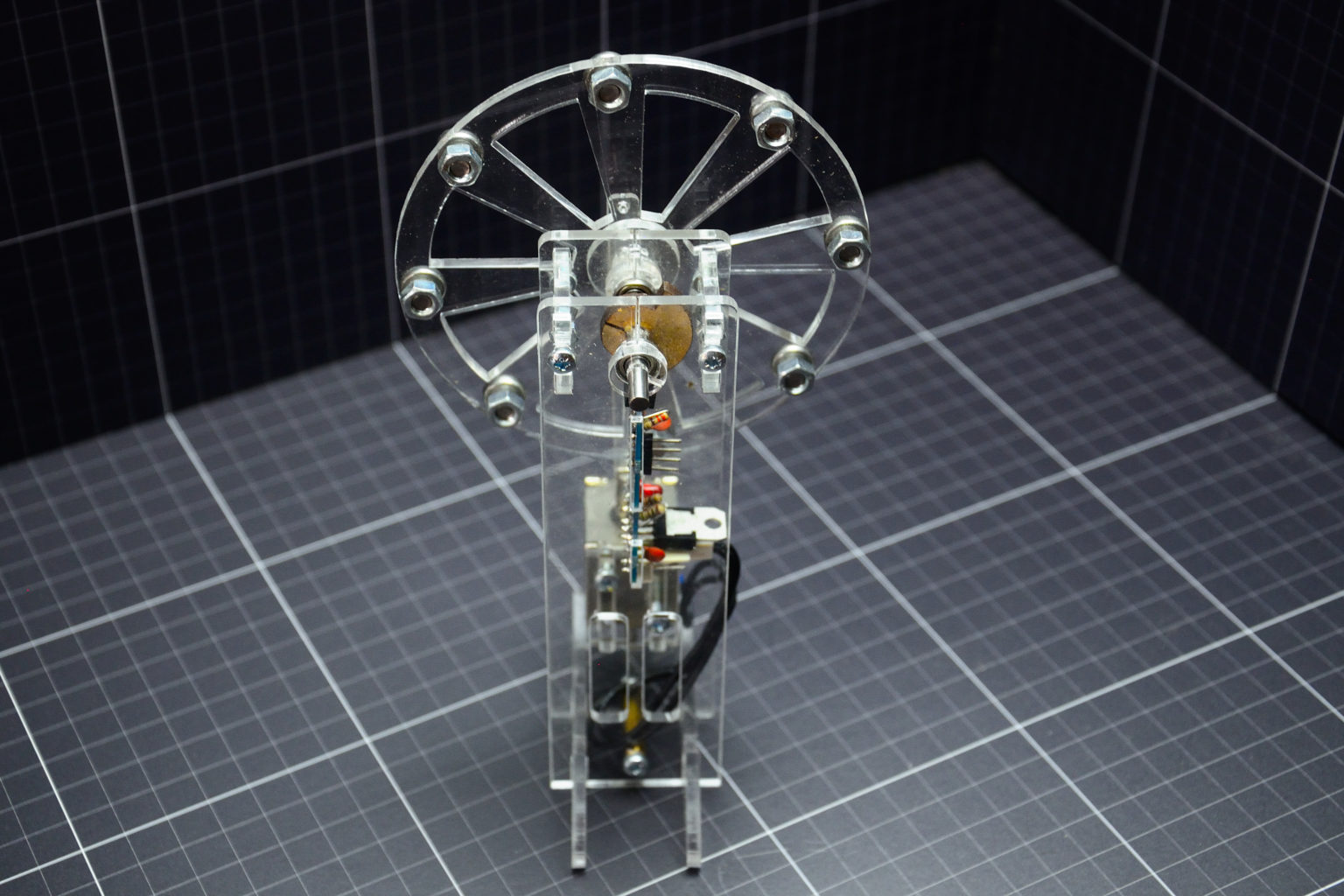 Solenoid Engine single, a complete solenoid engine made from acrylic