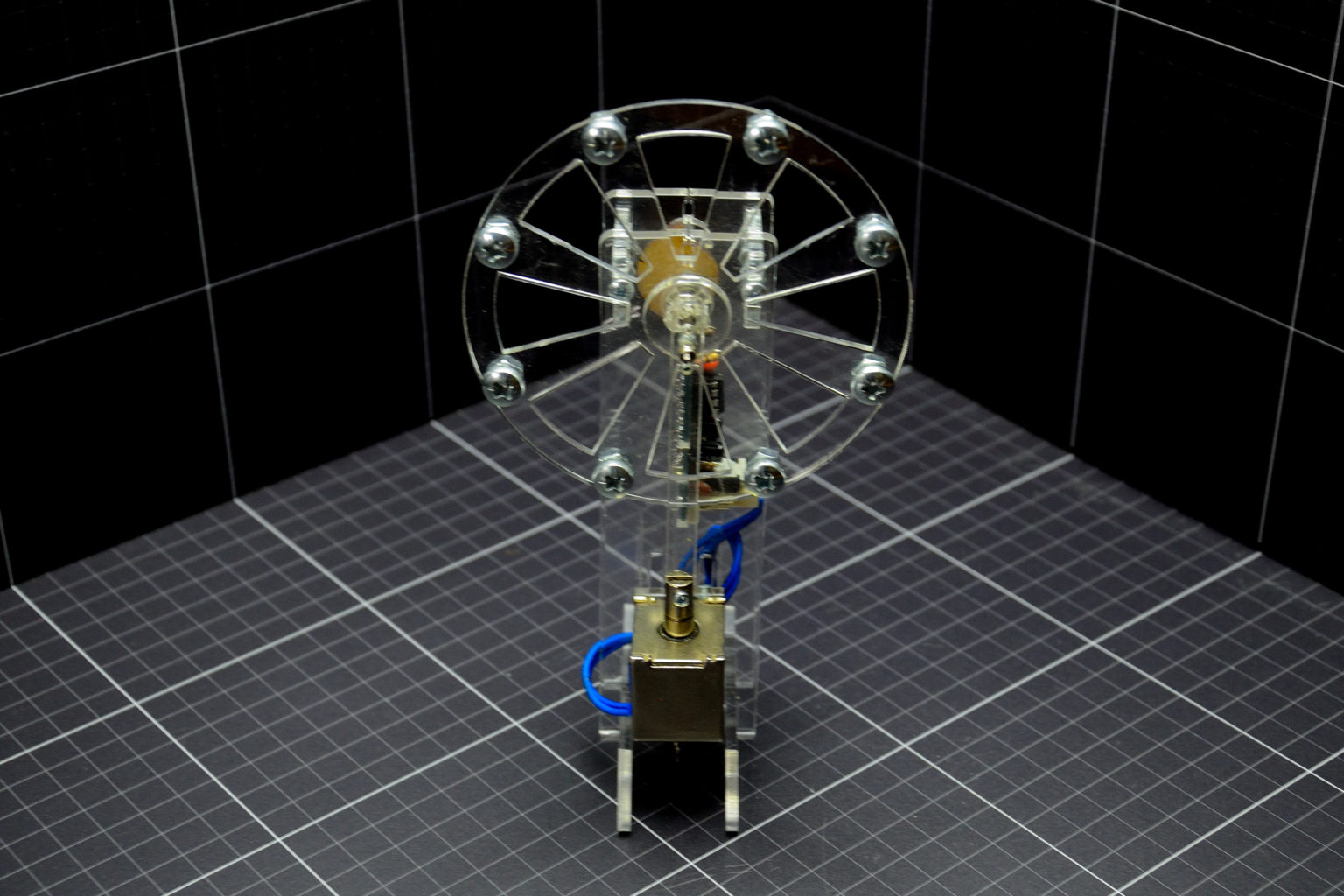 Solenoid Engine single, a complete solenoid engine made from acrylic
