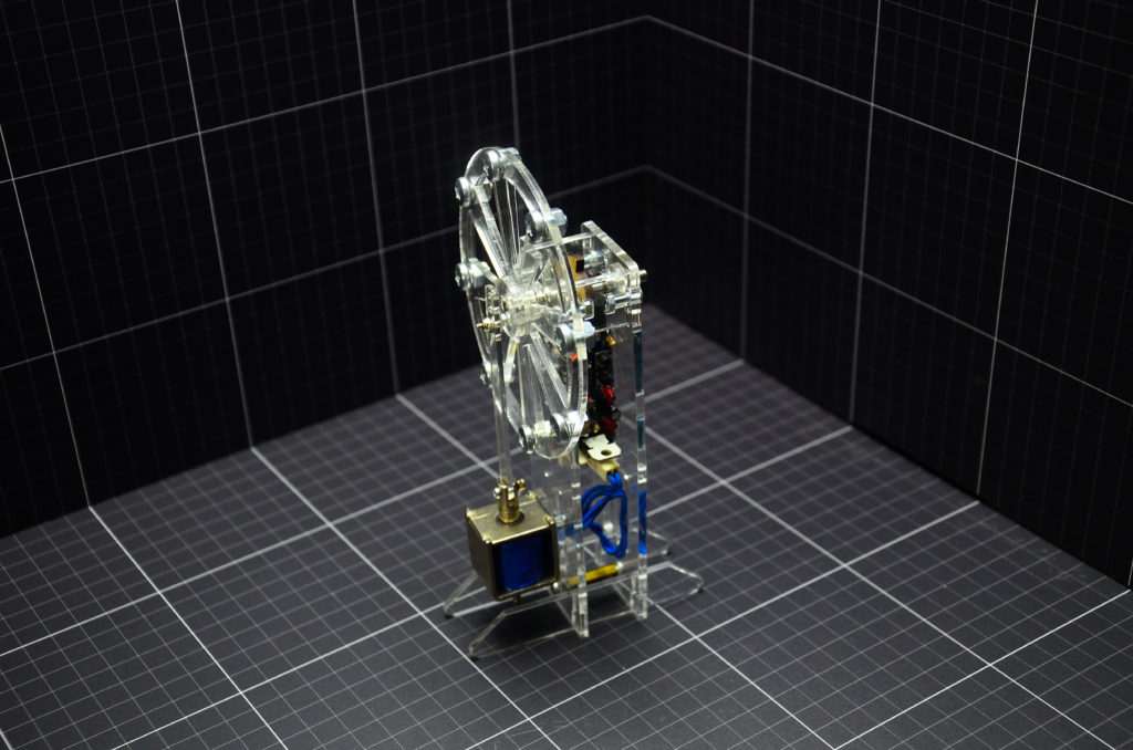Solenoid Engine single, a complete solenoid engine made from acrylic