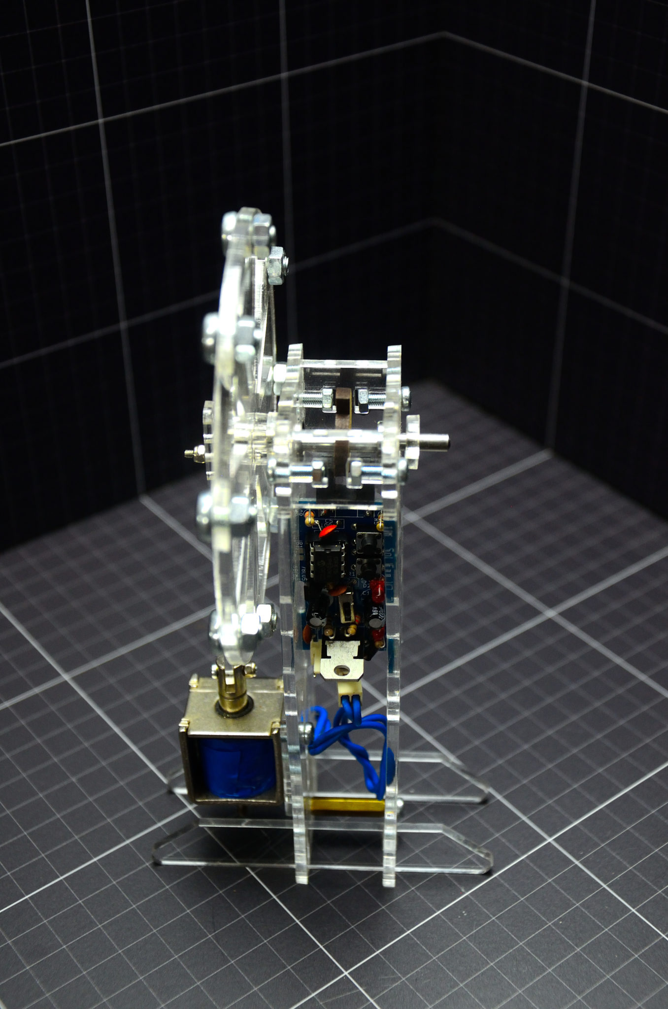 Solenoid Engine single, a complete solenoid engine made from acrylic