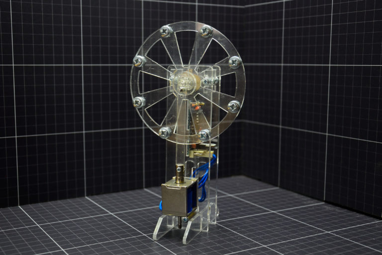 Solenoid Engine single, a complete solenoid engine made from acrylic