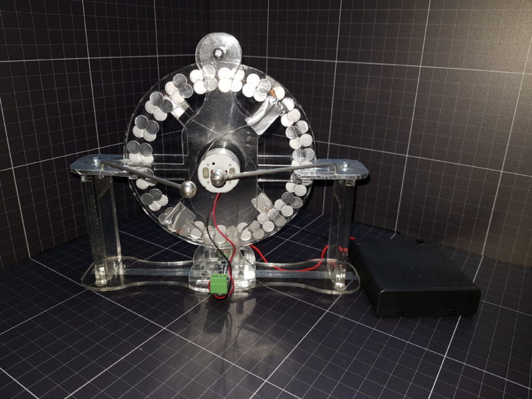 Mini Wimshurst Electrostatic Generator kit V2 - Extreme Kits